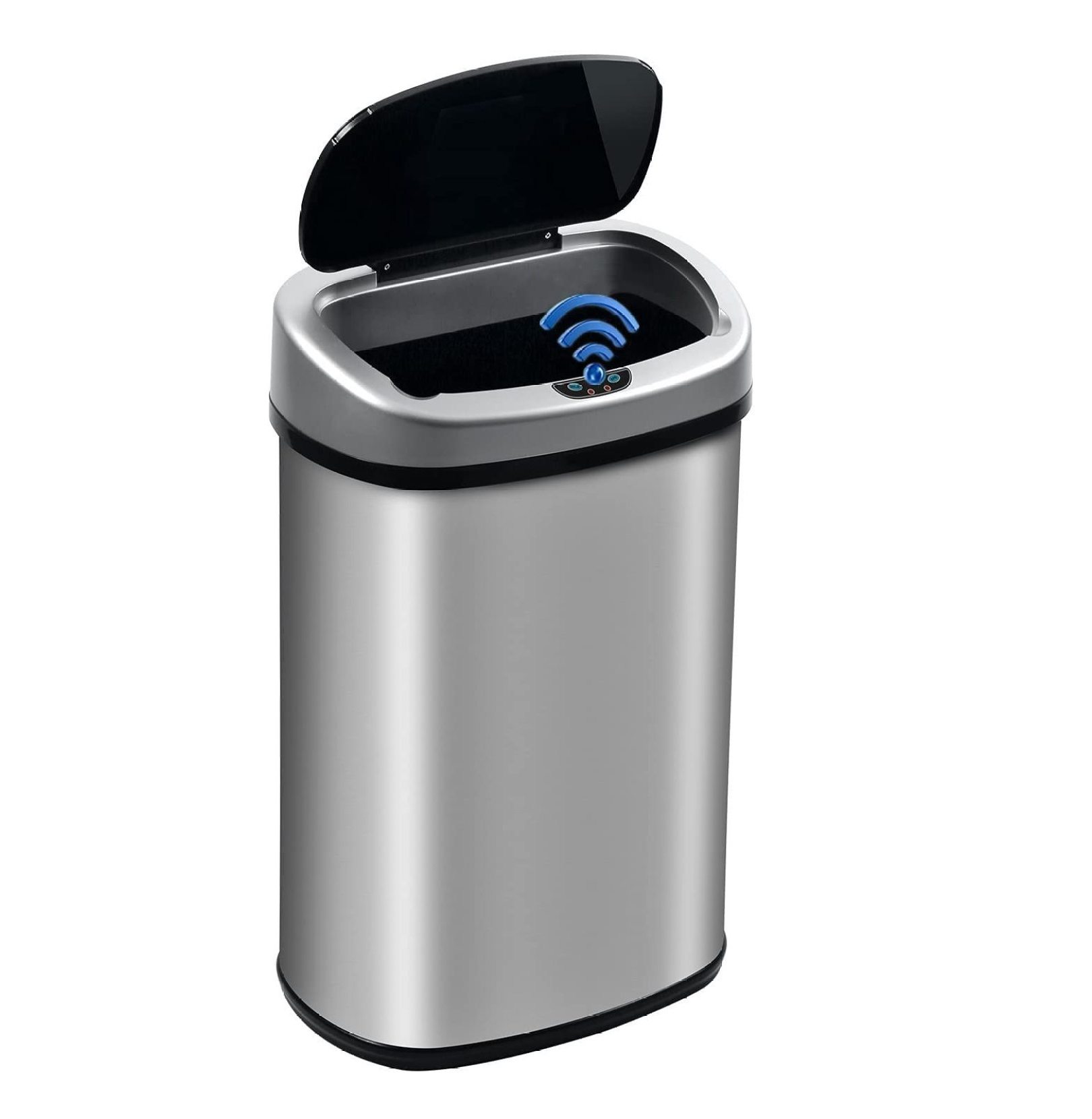 Touchless Kitchen Trash Can, Automatic Stainless-Steel Trash Bin with ...