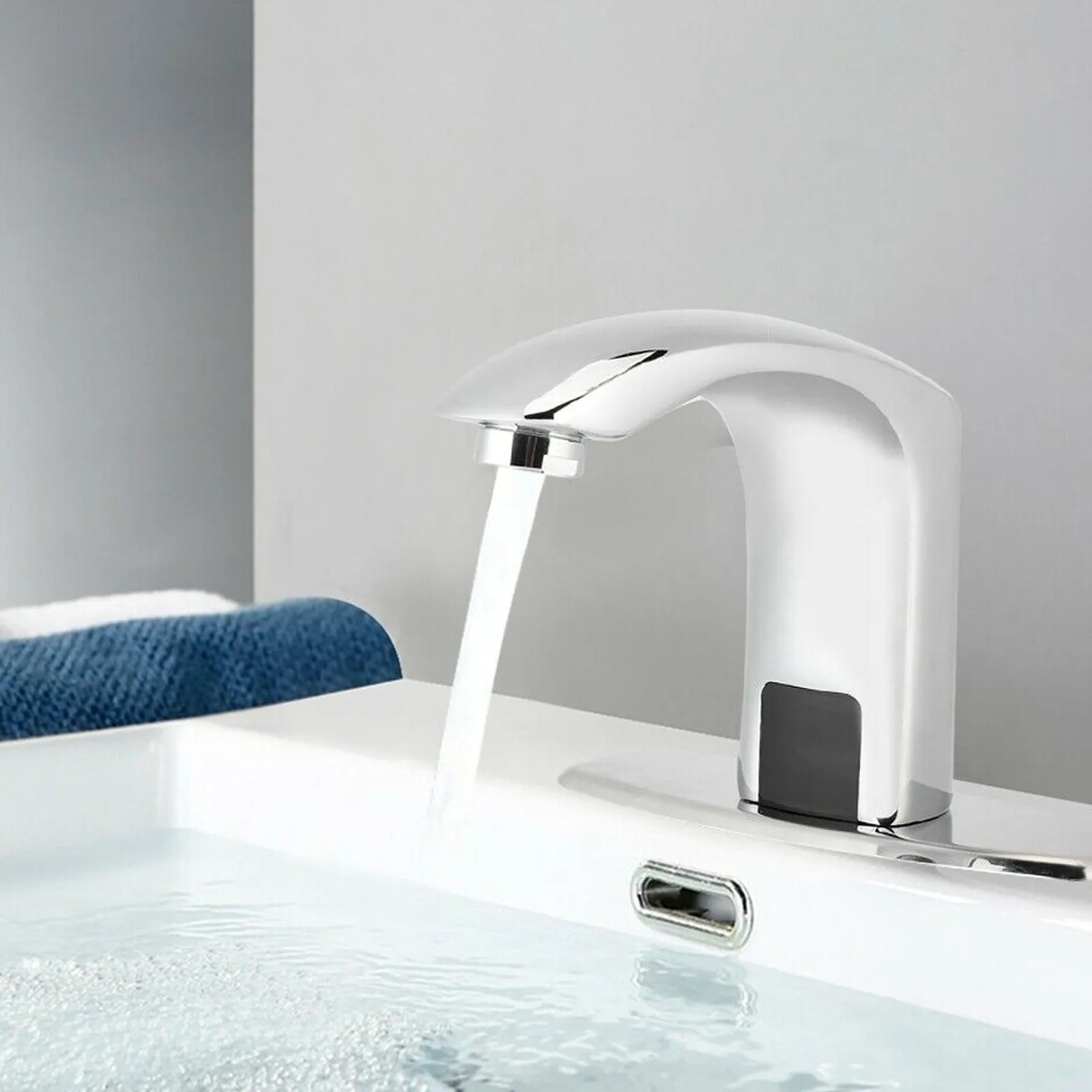 Touchless Sensor Kitchen Faucet Hands Free Bathroom Faucet Mixer Tap ...