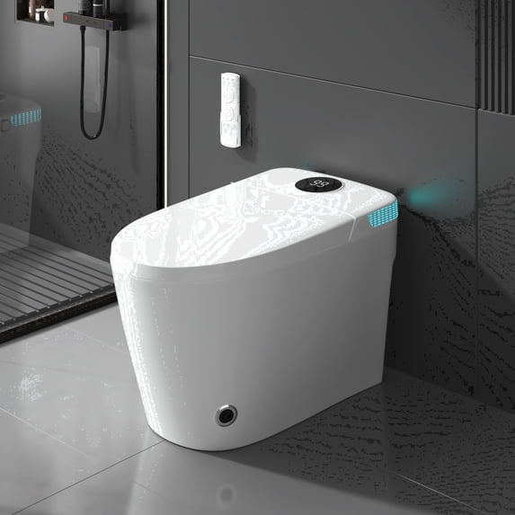 AMICLIBER Smart Toilet with Bidet, Heated Seat, Dual Flush, Child Mode ...