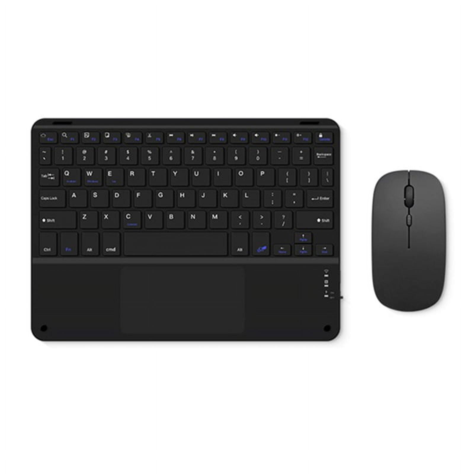 Touchpad Bluetooth Keyboard with Mouse for PC Tablet Gaming Wireless ...