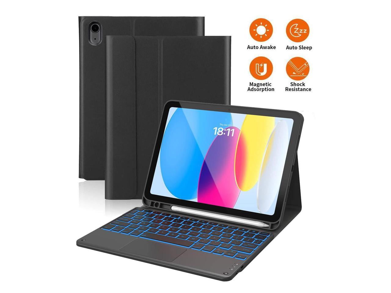 Touchpad Keyboard Case For iPad 10th Generation 10.9 inch 2022 with ...