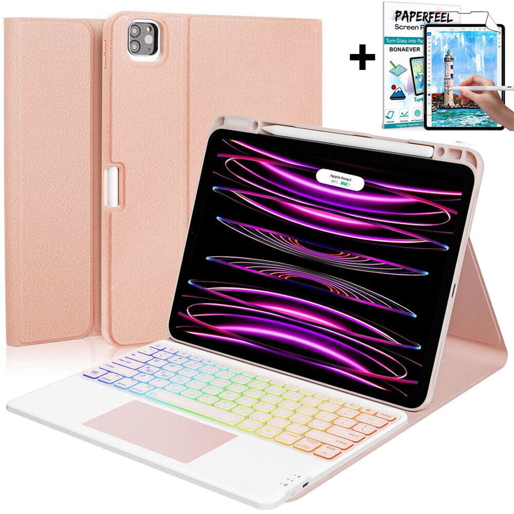 Touchpad Keyboard case for iPad Pro 12.9 inch 2022 2021 2020 2018 6th ...
