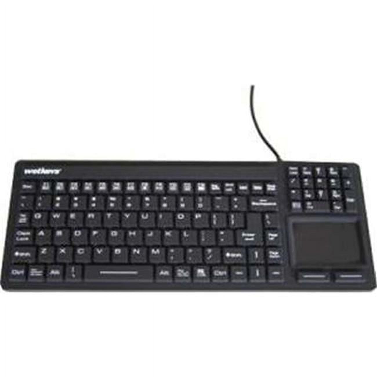 Touchpad USB Keyboard Waterproof Touchpad-Plus, Black - Walmart.com