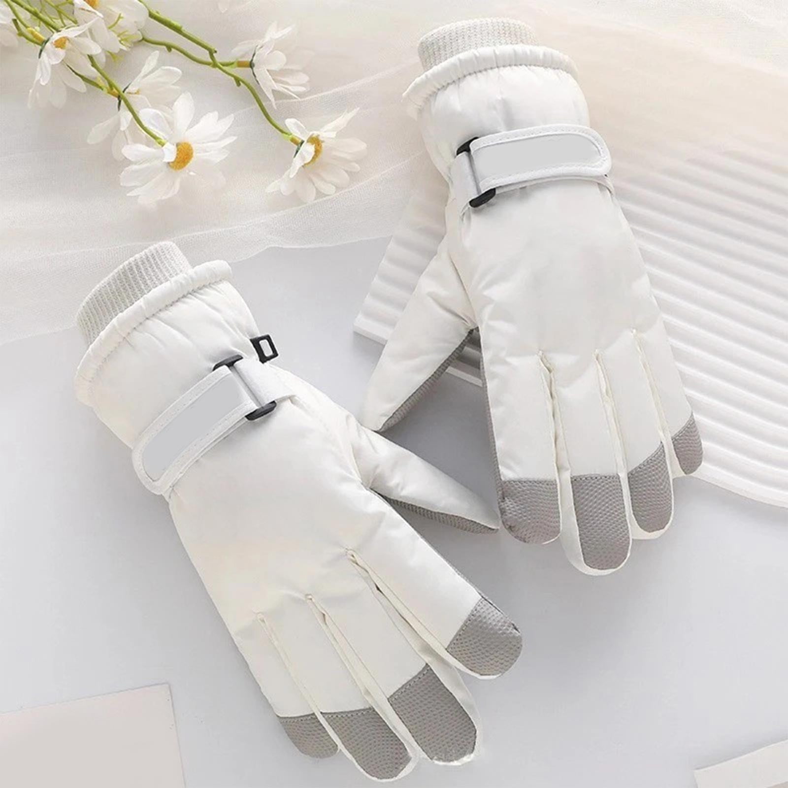 Touchscreen Cycling Five-Finger Gloves Winter Waterproof Cold ...