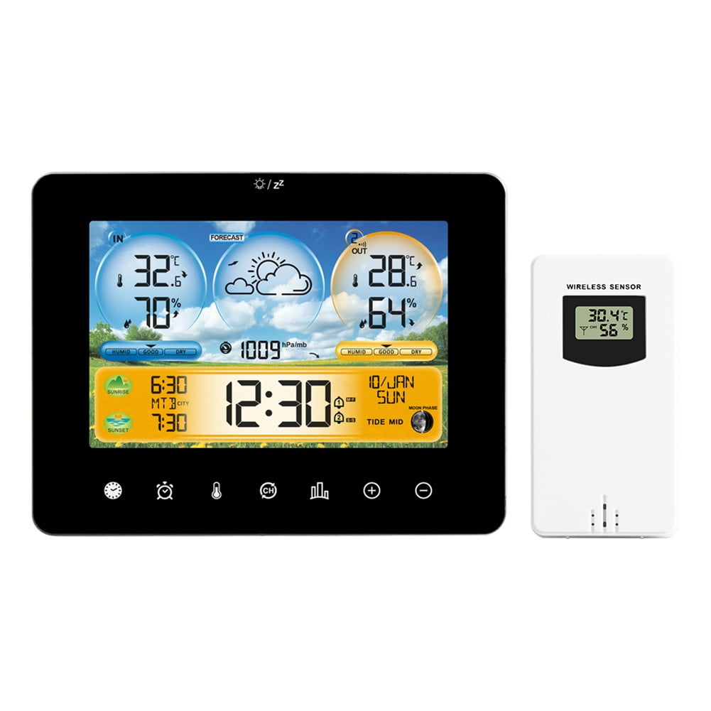 Touchscreen Weather Station Sunrise/Sunset/Temperature/Humidity Monitor ...