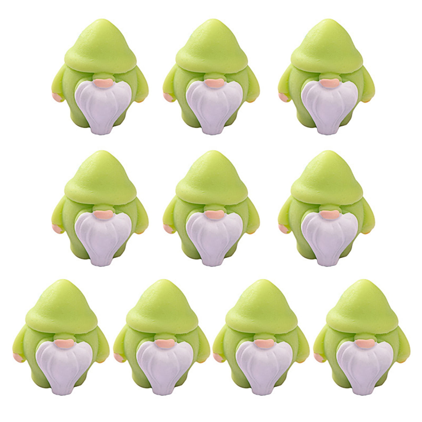 Toudaret 10 Pcs Mini Gnomes Fairy Resin Statues Miniature Gnomes ...