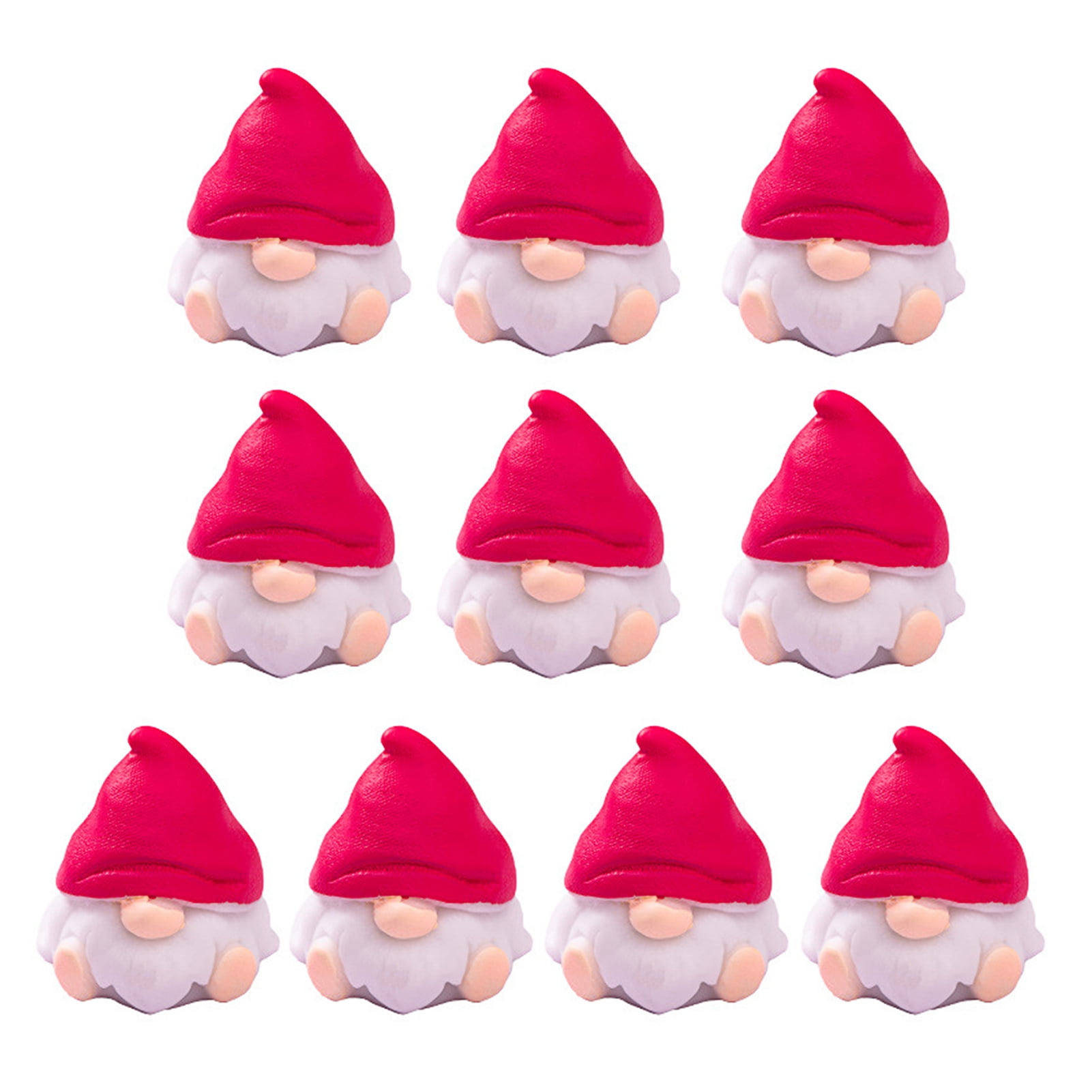 Toudaret 10 Pcs Mini Gnomes Fairy Resin Statues Miniature Gnomes ...