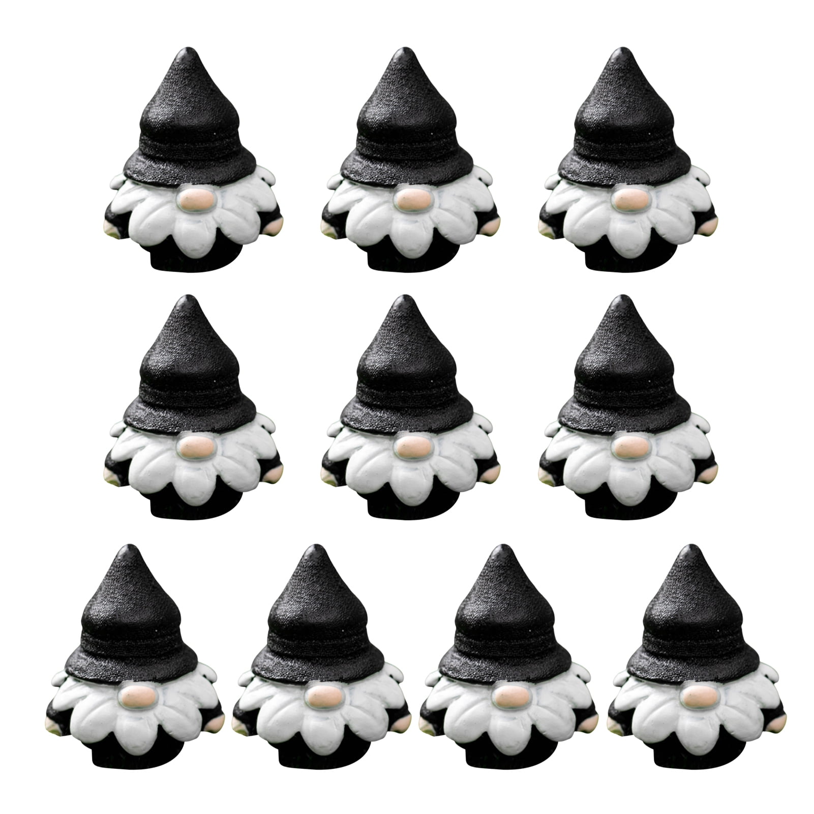 Toudaret 10 Pcs Mini Gnomes Fairy Resin Statues Miniature Gnomes ...