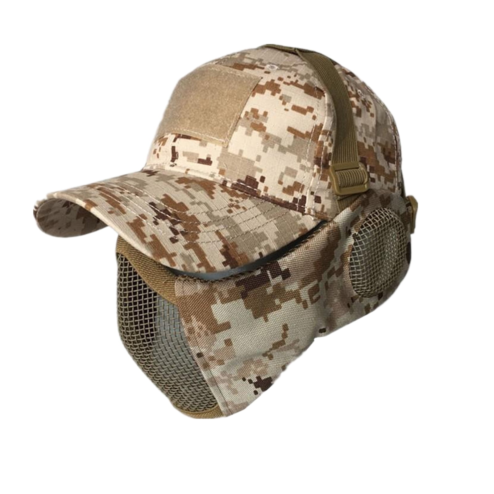 Toudaret Airsoft Half Face Guard Airsoft Face Guard with Hat ...