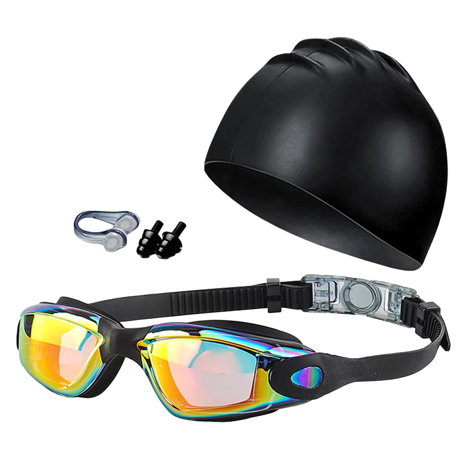 Toudaret Anti fog Swim Goggles Anti fog Wide View Swimming Goggles with ...