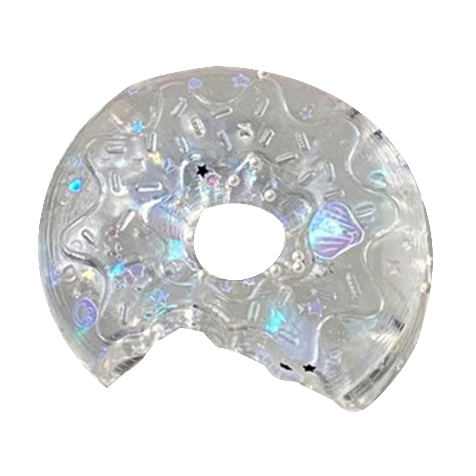 Toudaret Clear Waffle Squeeze Toy Stress Relief Transparent Donut Toast ...