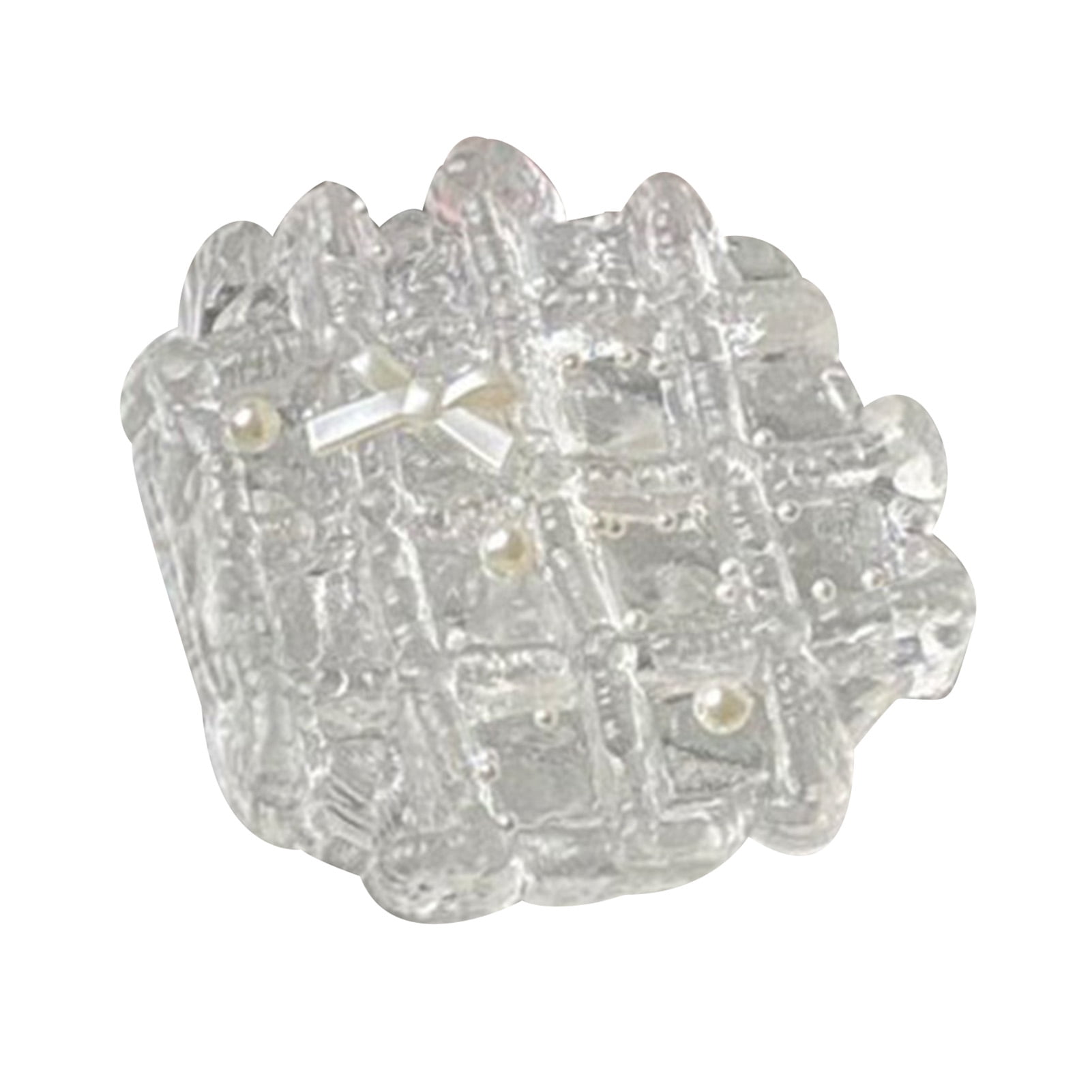 Toudaret Clear Waffle Squeeze Toy Stress Relief Transparent Donut Toast ...