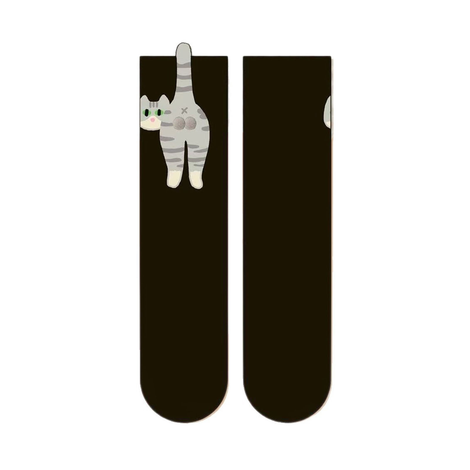 Toudaret Cute Cat Socks with Balls, 3D Funny Cat Socks with Fuzzy Balls ...