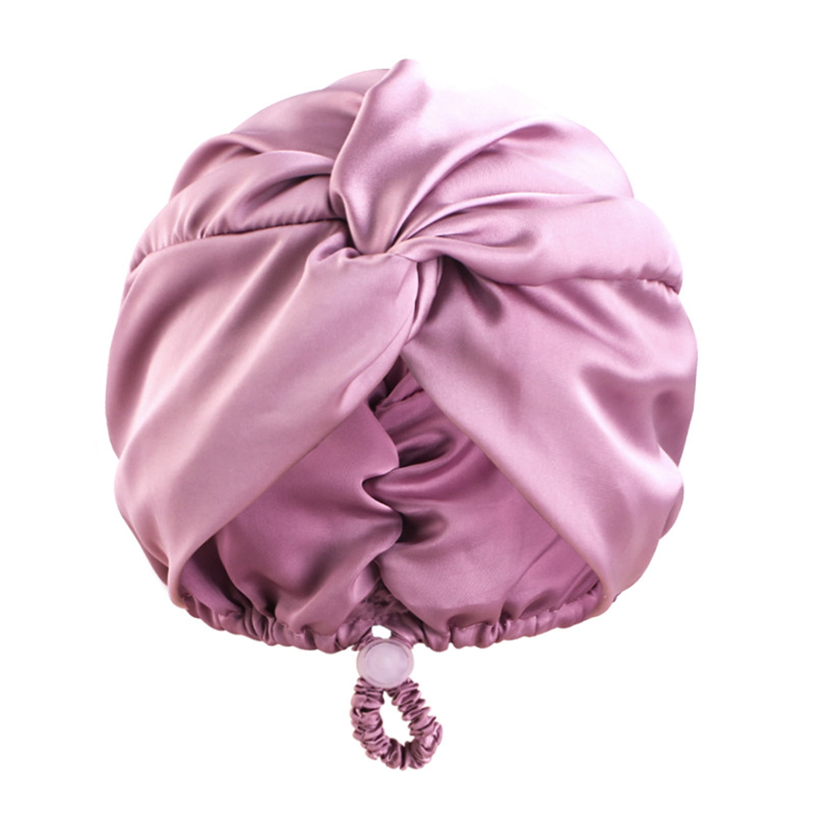 Toudaret Hair Care Hat, Adjustable Telescopic Double Layer Satin Shower ...