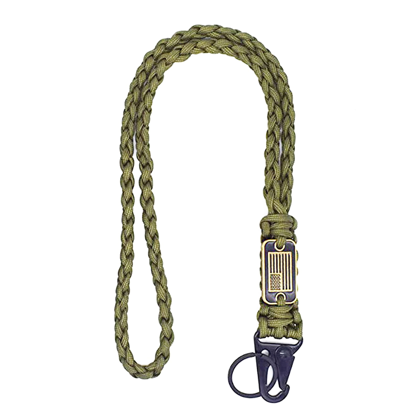 Toudaret Keychain Lanyard Braided Lanyard with American Flag Tag Heavy ...
