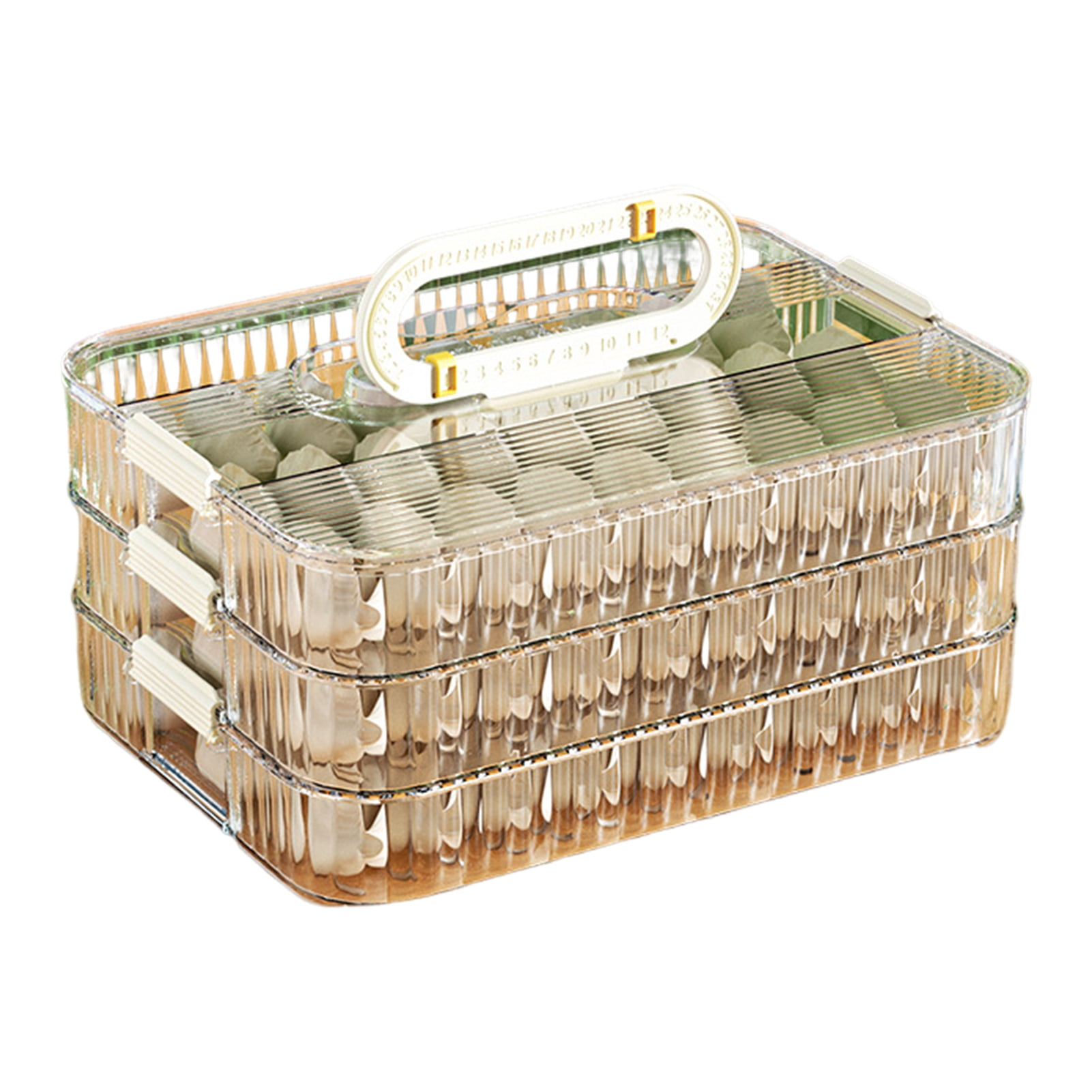 Toudaret Stackable Deli Meat Box Cheese Storage Container Crisper Box ...