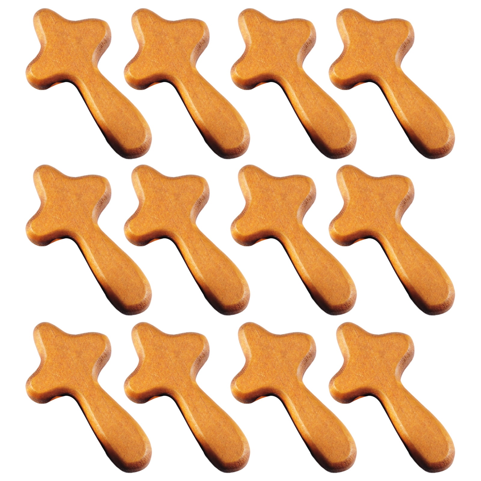 Toudaret Wooden Holding Handheld Wooden Cross Pine Wooden Hand Cross ...