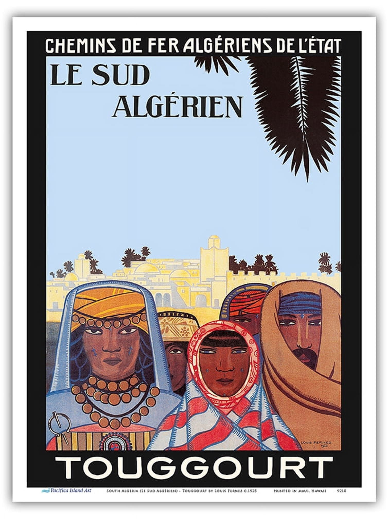 Touggourt South Algeria (Le Sud Algérien) - Algerians Traditional Haik - Vintage Railroad Travel ...