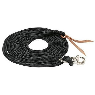 10 ft Hilason Riding Horse Cotton Lead With Snap Rope Black - Walmart.com