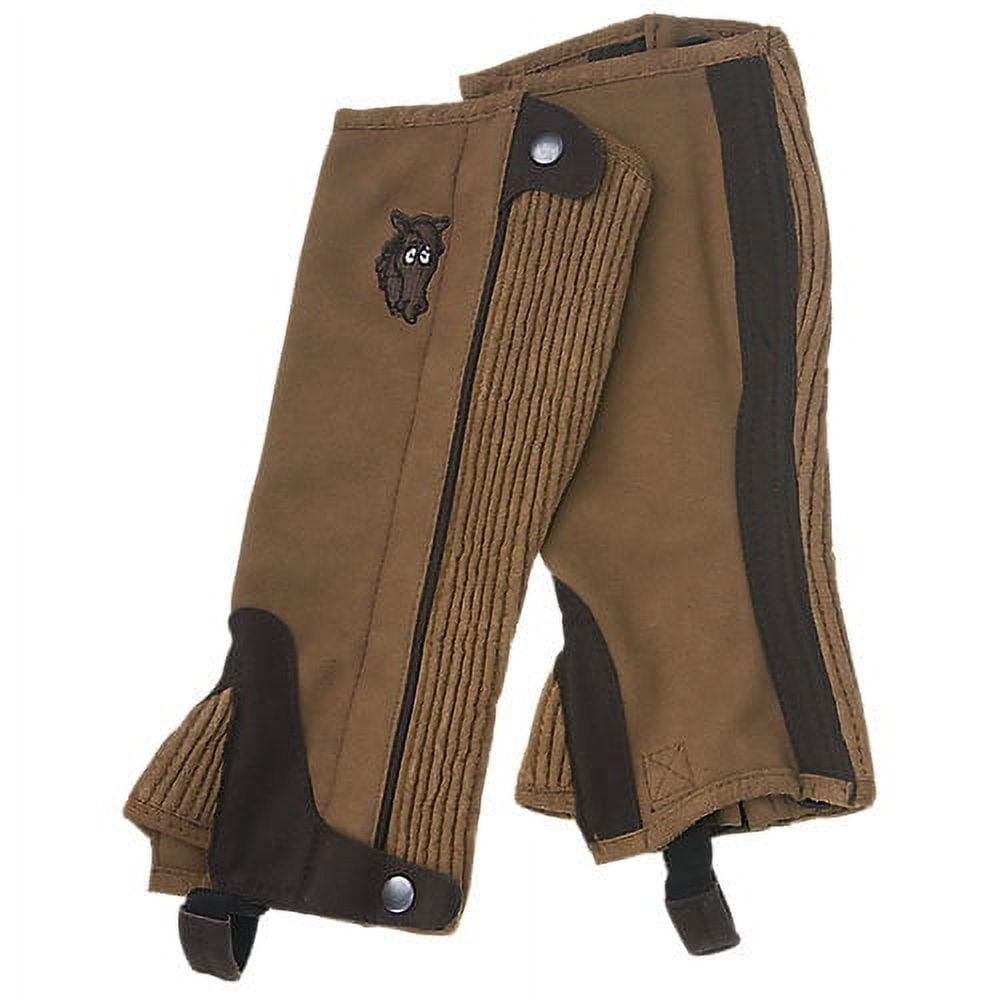 Tough-1 Childs Half Chaps 8-10 Lt Brn/Chocolate - Walmart.com