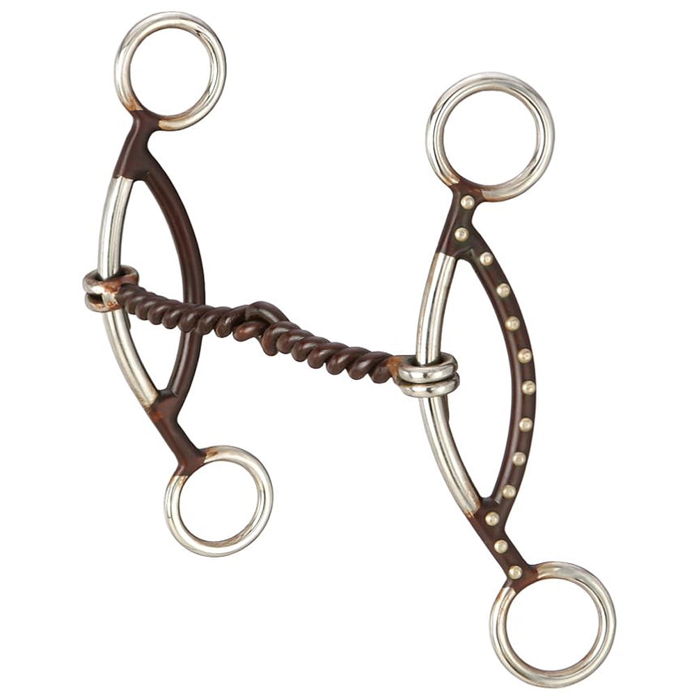 Tough 1 Kelly Silver Star H Gag Twist Horse Snaffle Bit - Walmart.com