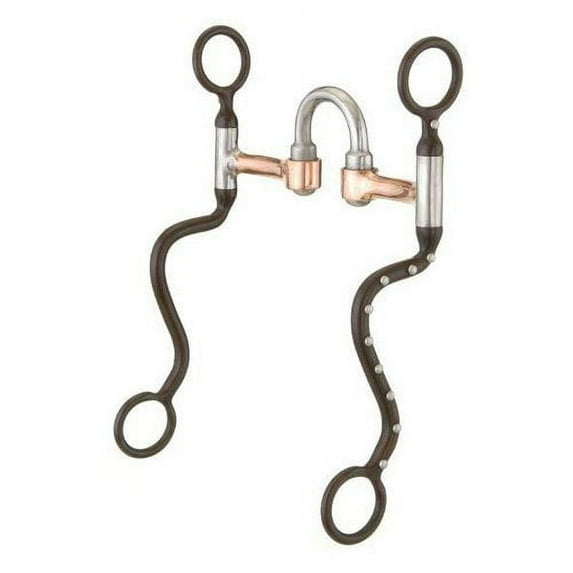 Tough 1 Kelly Silver Star Long Shank Correction Horse Bit Antique Brown ...