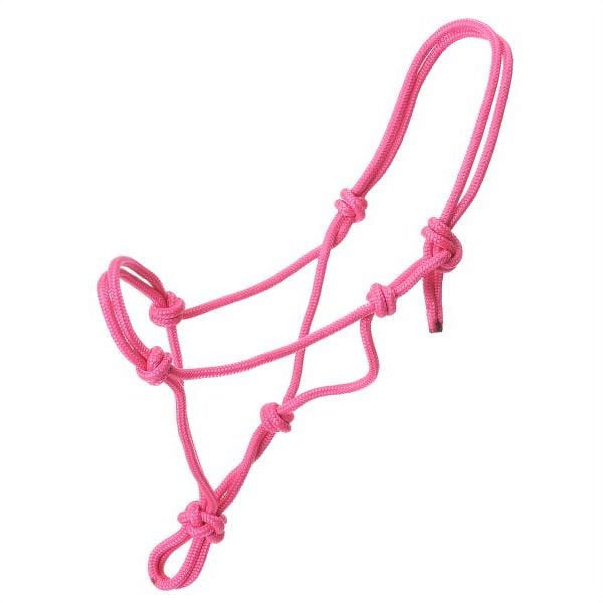 Tough-1 Miniature Poly Rope Tied Halter Med Pink - Walmart.com