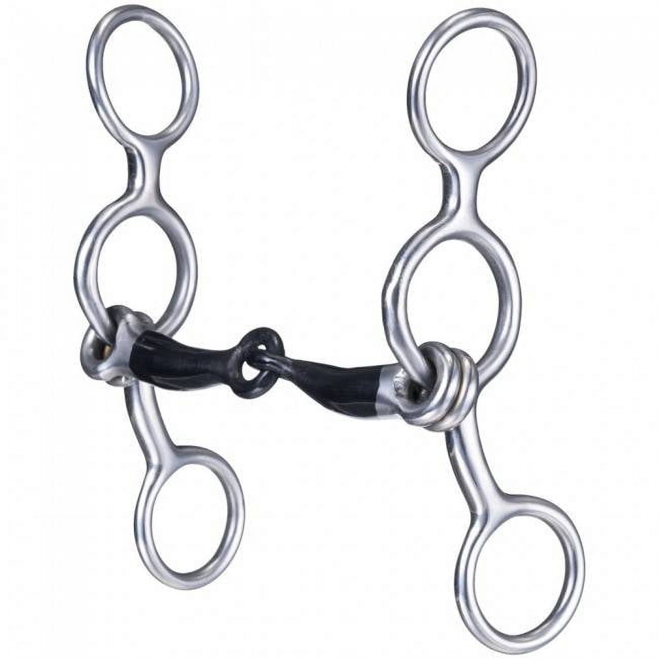 Tough-1 Miniature Stainless Steel Jr Cow Snaffle with Sweet Iron Mouth ...