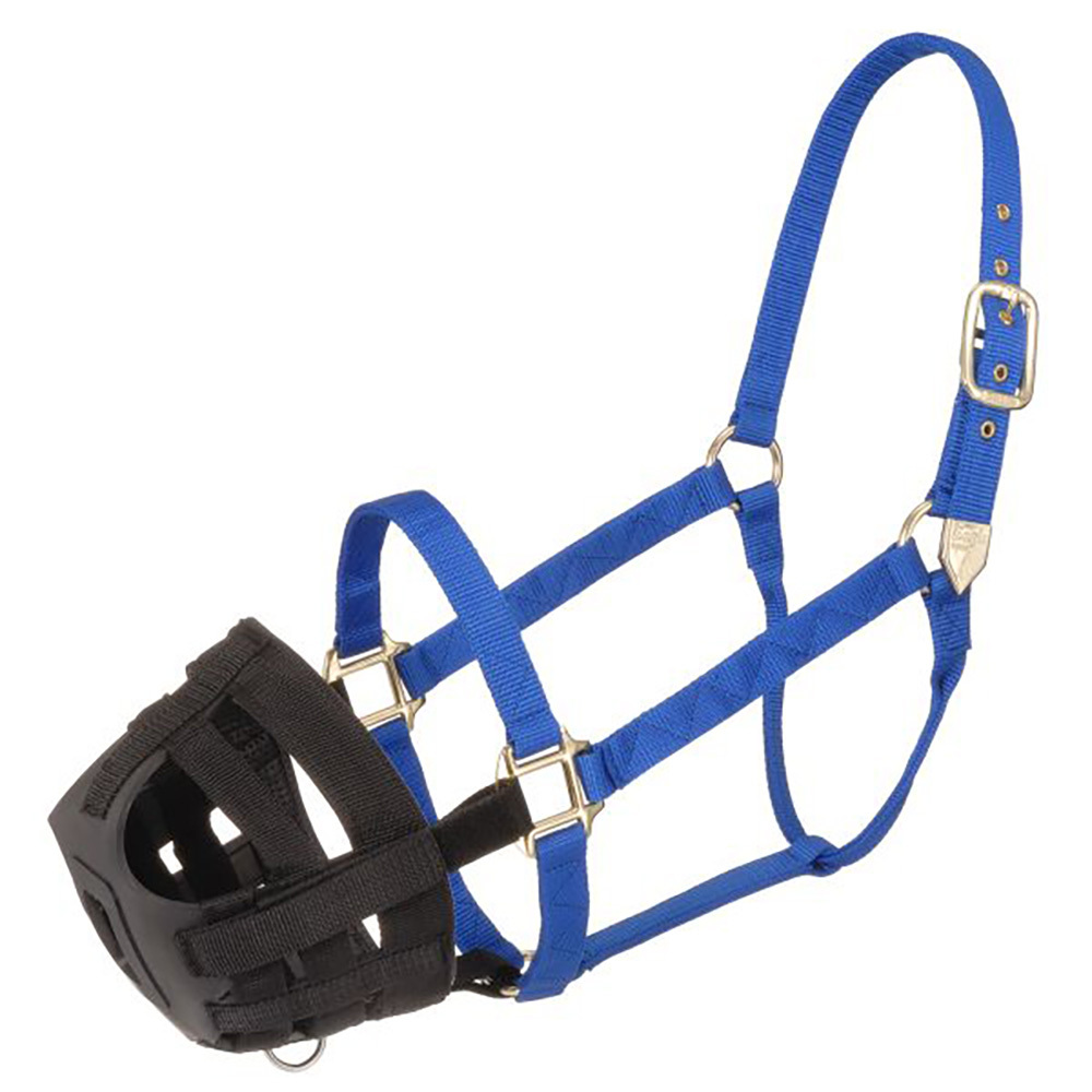 Tough-1 Poly/Nylon Grazing Muzzle Large Horse - Walmart.com