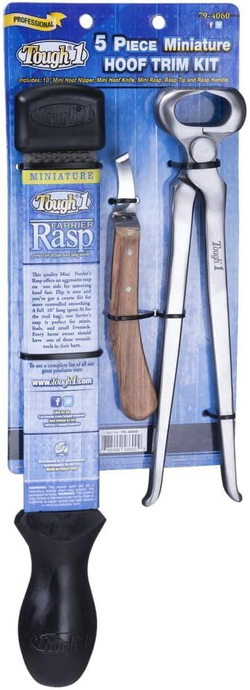 Tough 1 Pro 5 Piece Miniature Hoof Trim Kit - Walmart.com