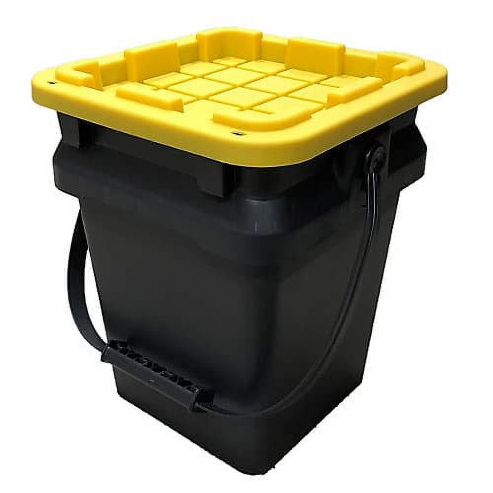 Centrex 5 Gallon Tough Box Utility Pail with Ergonomic Handle and ...