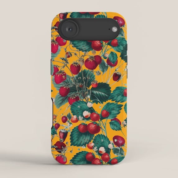 Tough Case Compatible with Apple iPhone Series, Landscape Strawberry ...