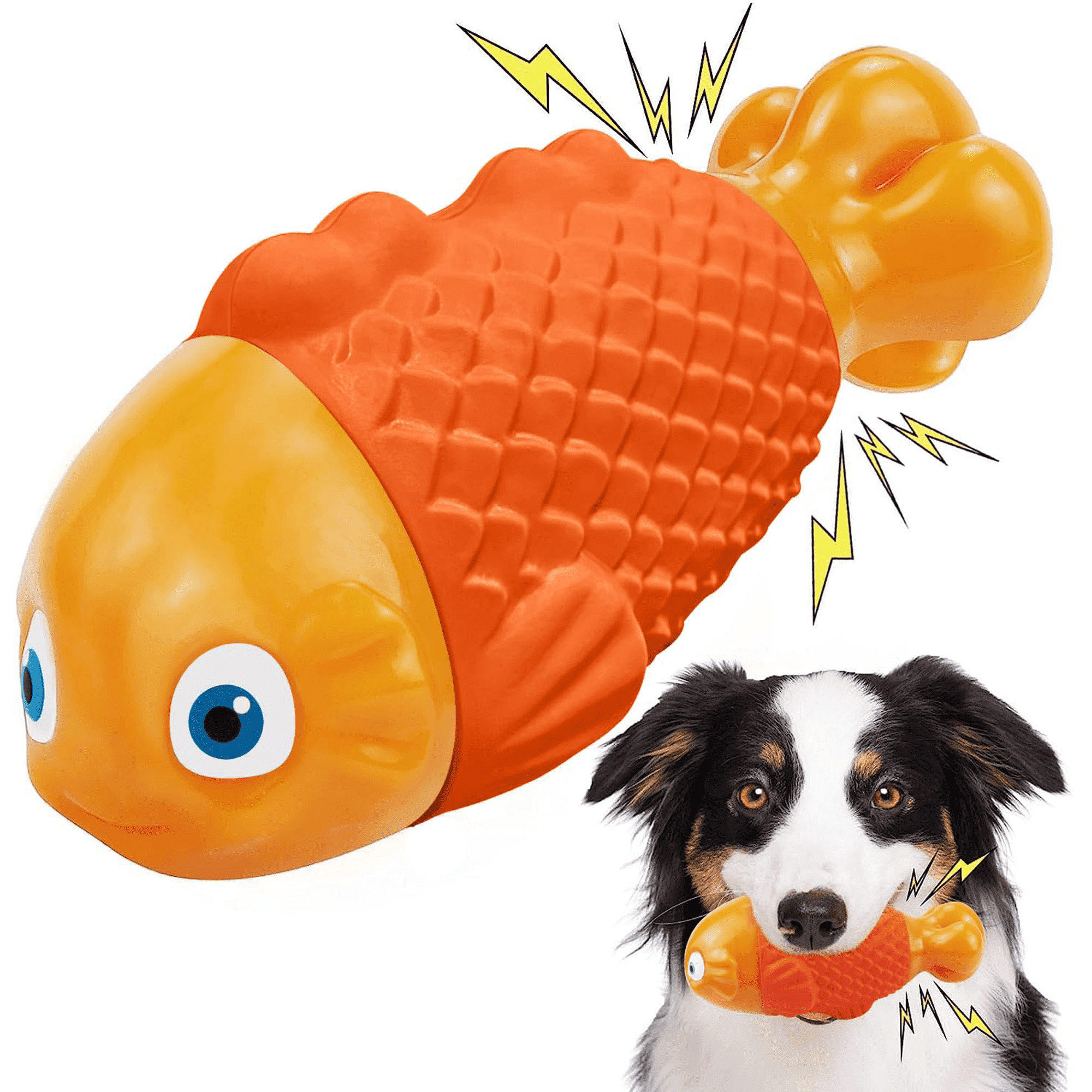 Durable Squeaky Dog Toys for Aggressive Chewers, Large Breed, Heavy Duty, Indestructible ...