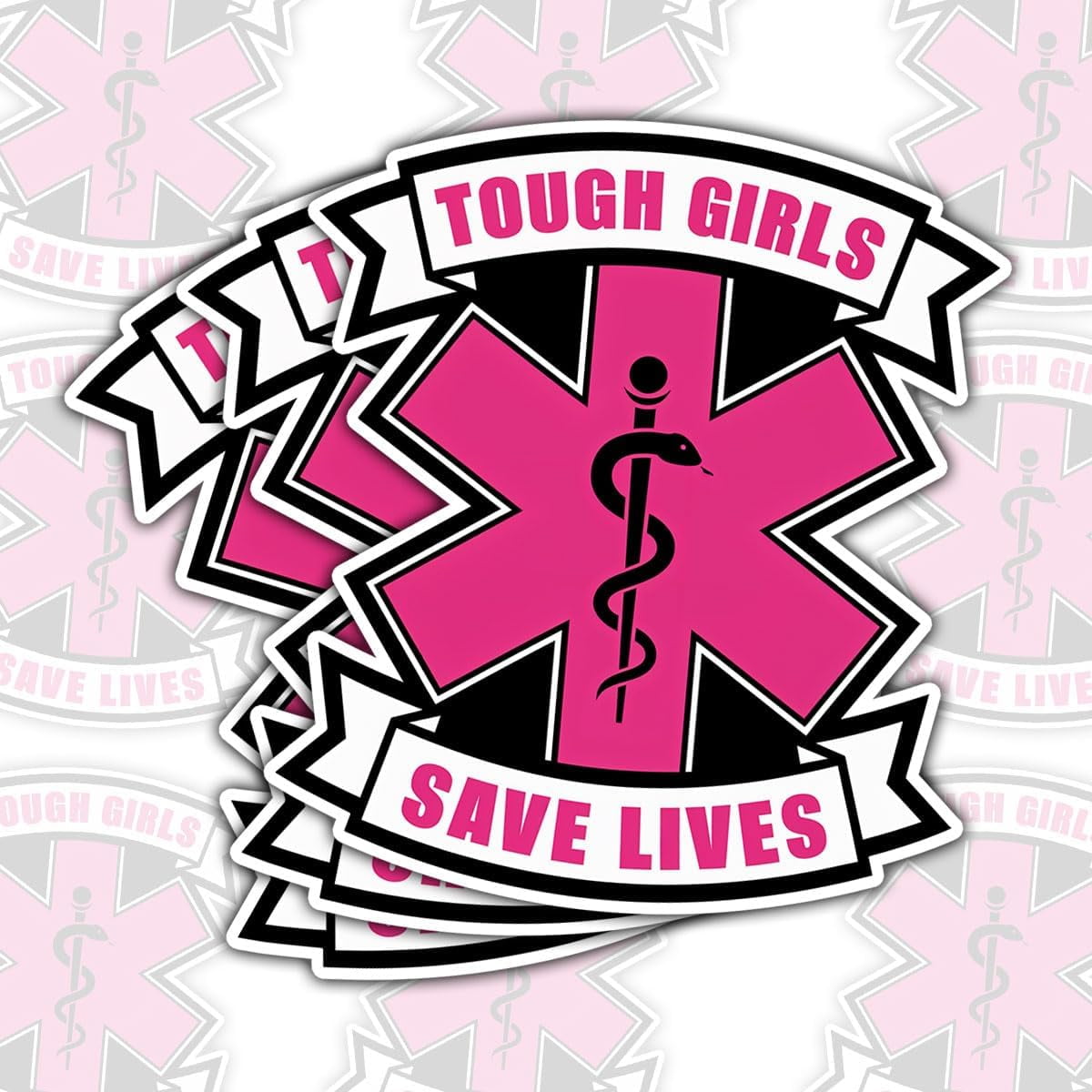 Tough Girls Save Lives 3" Sticker, Funny EMS EMT Sticker, Ambulance ...