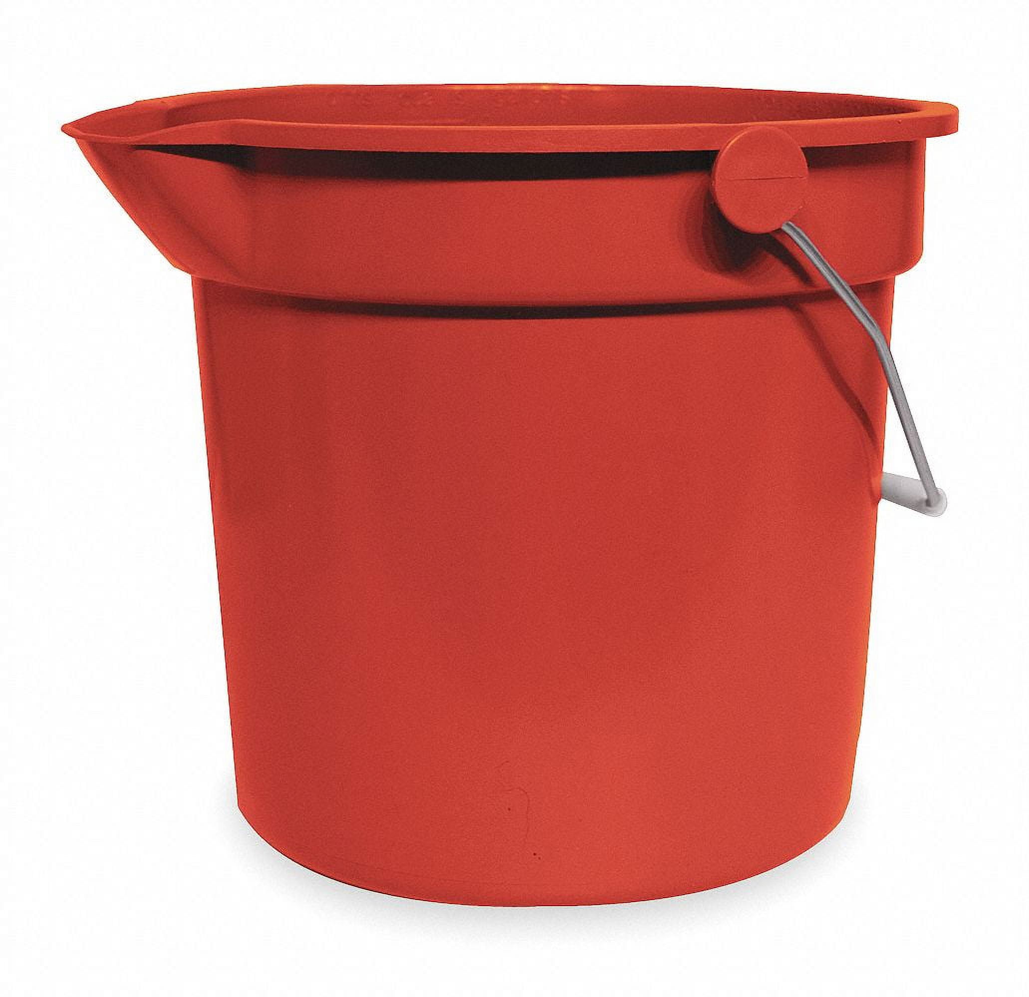 Tough Guy Bucket,3 1/2 gal,Red 1ELK2 - Walmart.com