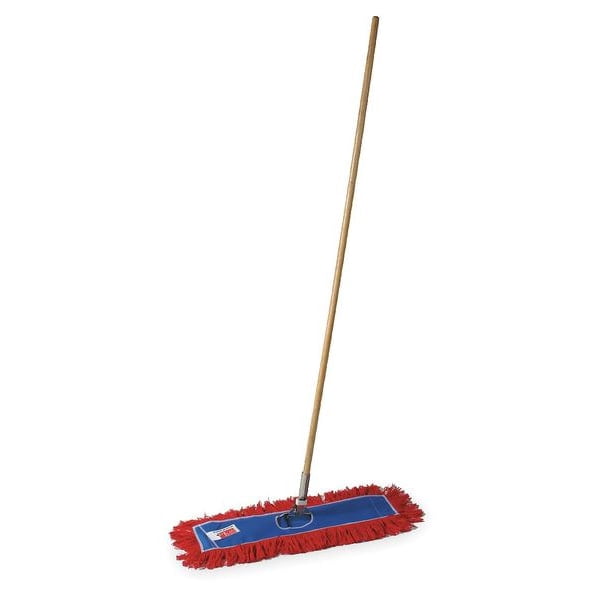 Tough Guy Dust Mop Kit,24 in W,Blue/Red 56FJ79 - Walmart.com