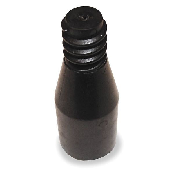 Cortech Brush Handle Tip, 3-1/4 in L, Threaded, Black, Plastic 1NFH3 ...