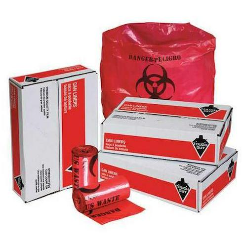 Tough Guy Hospital Isolation Bags, 7 gal., Red, PK250 - Walmart.com