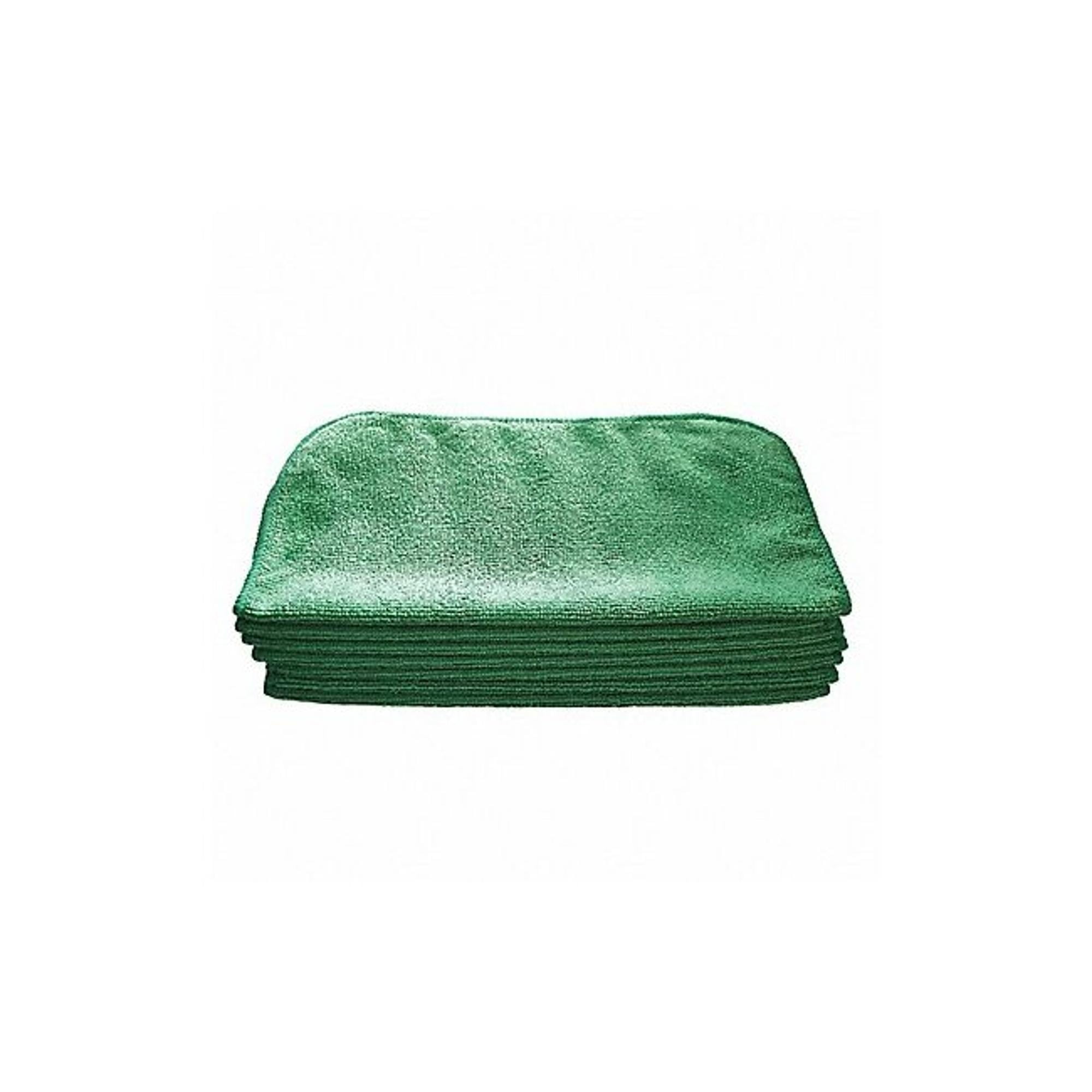 Tough Guy Microfiber Cloth,12" x 12",Green,PK12 32UV03 - Walmart.com