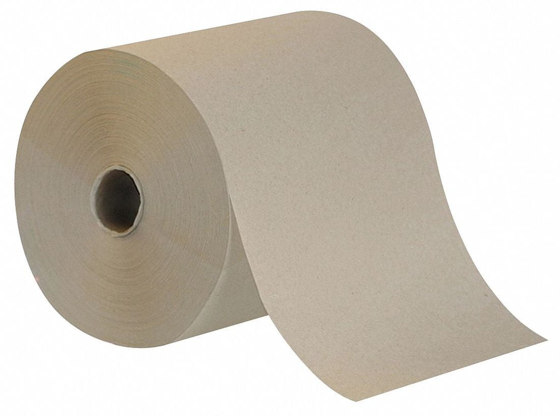 Tough Guy Paper Towel Roll, Tough Guy, Hardwound, Brown, 800 ft Roll ...
