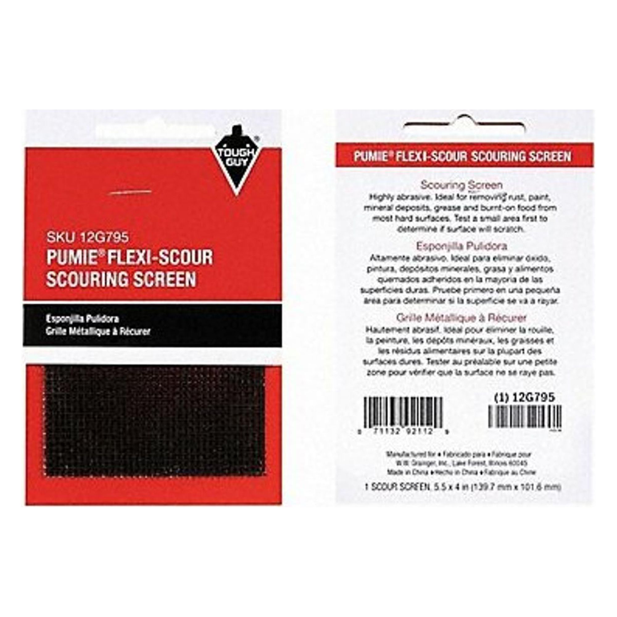 Tough Guy 12G795 Gray Pumice Flex Scouring Screen - Walmart.com