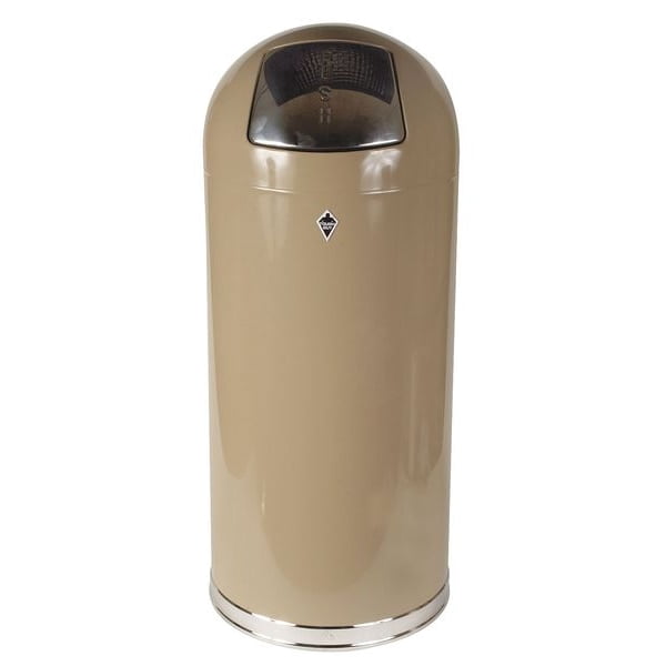 Tough Guy Trash Can,Round,15 gal.,Beige 4PGF9 - Walmart.com