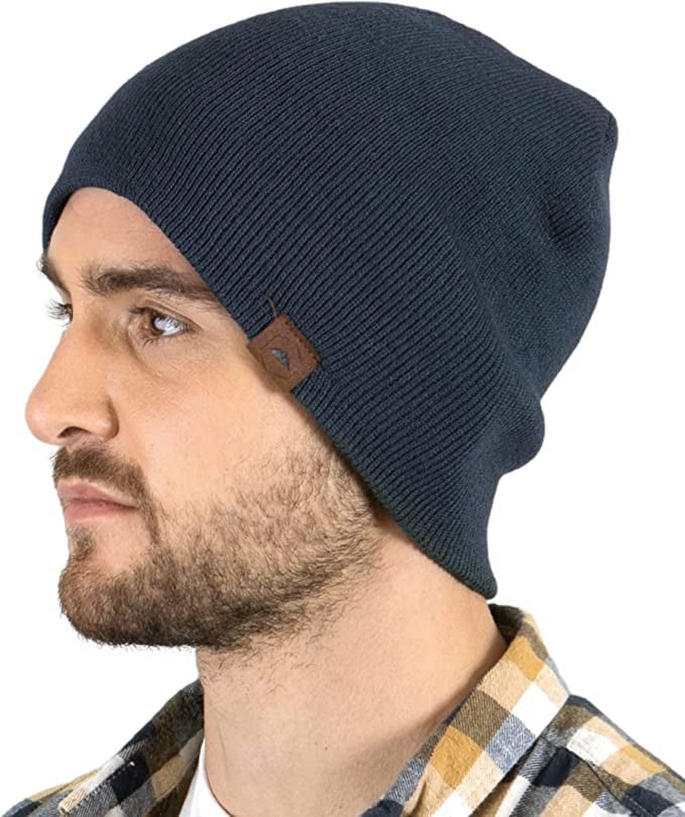 Casaba Warm Beanies Toboggan Cuffed Knit Slouch Winter Caps Hats Mens ...