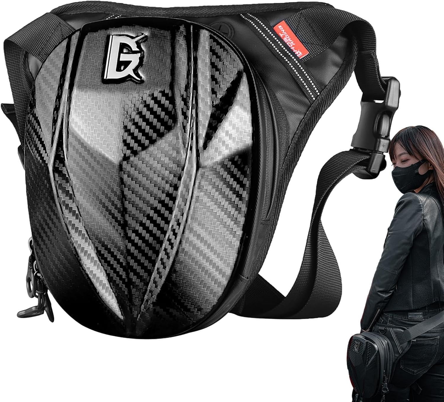 Tough Motorcycle Waist Pack, Motorcycle Hip Bag, Waterproof Motorcycle ...