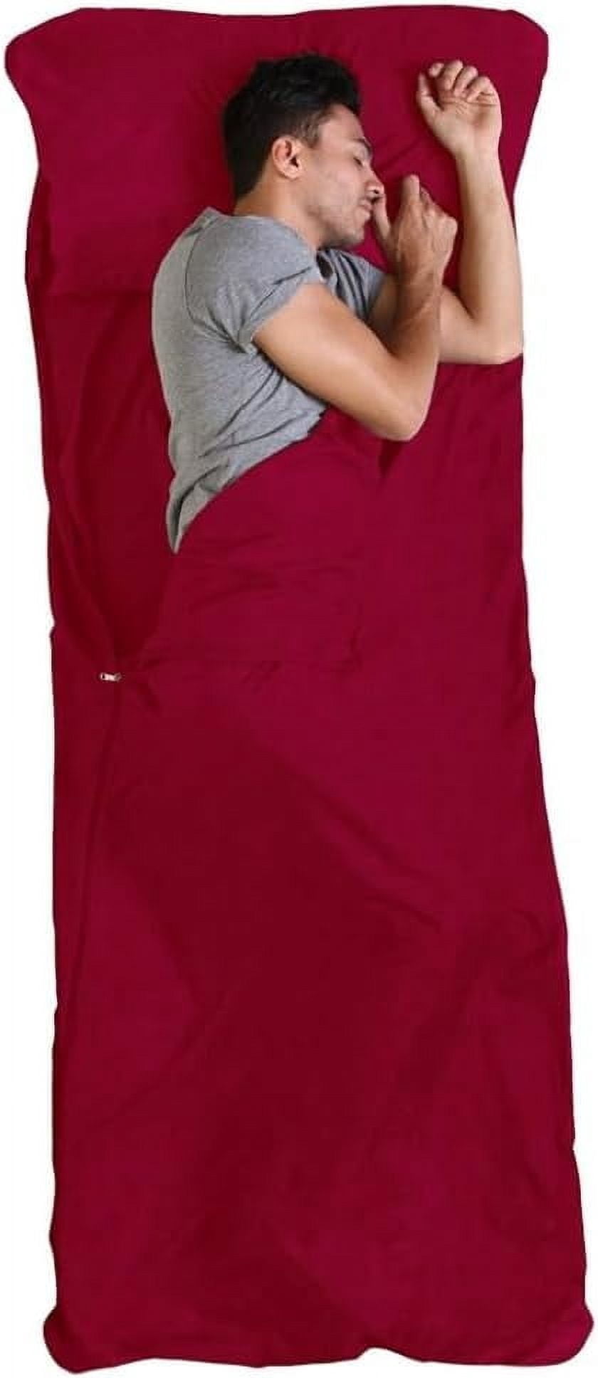 Tough Outdoors Sleeping Bag Liner - Adult Sleep Sack & Travel Sheets ...