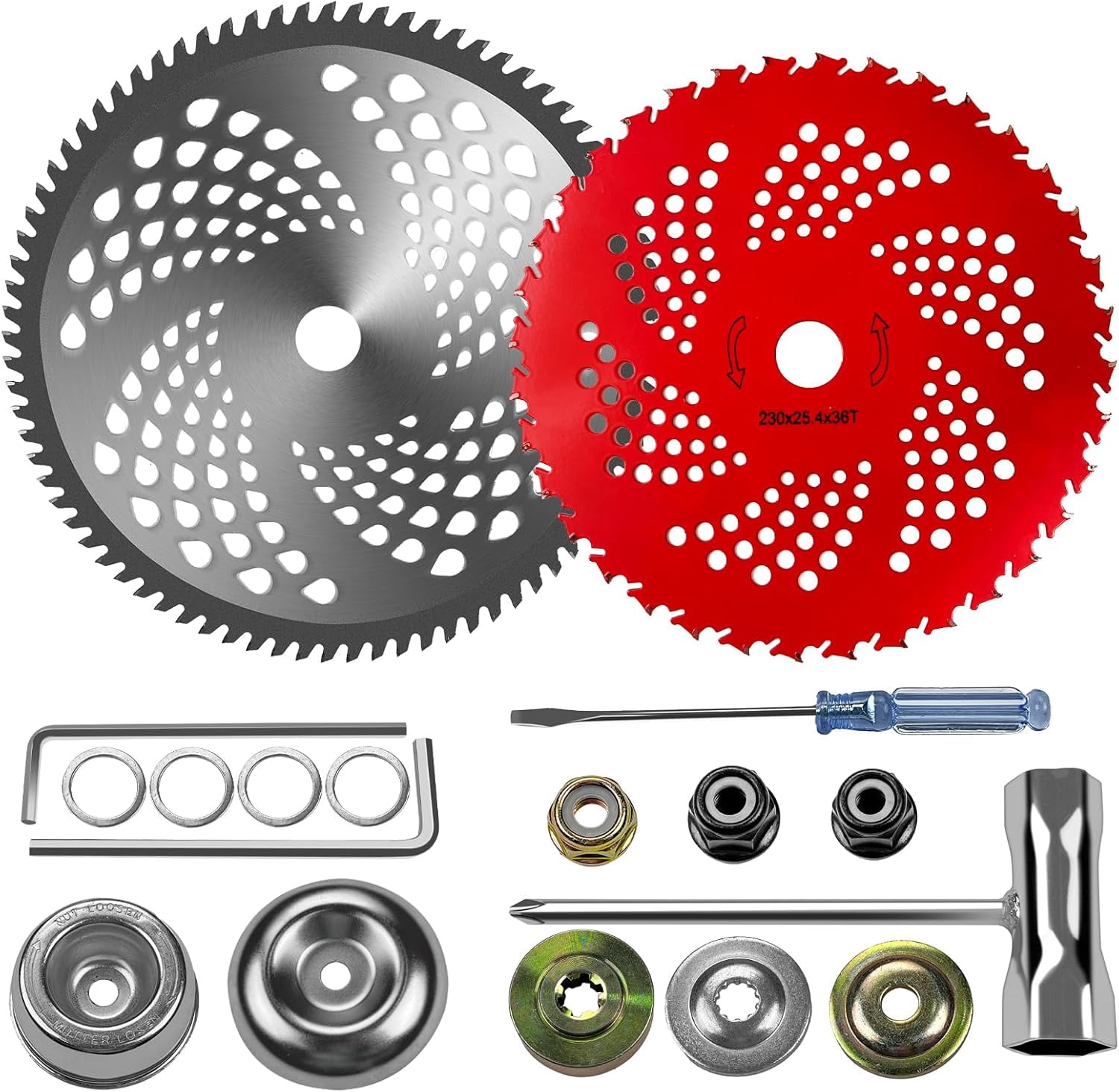 Tough Plants Cutting to Lawn Care Blades Set，9" x 36 Teeth Carbide ...