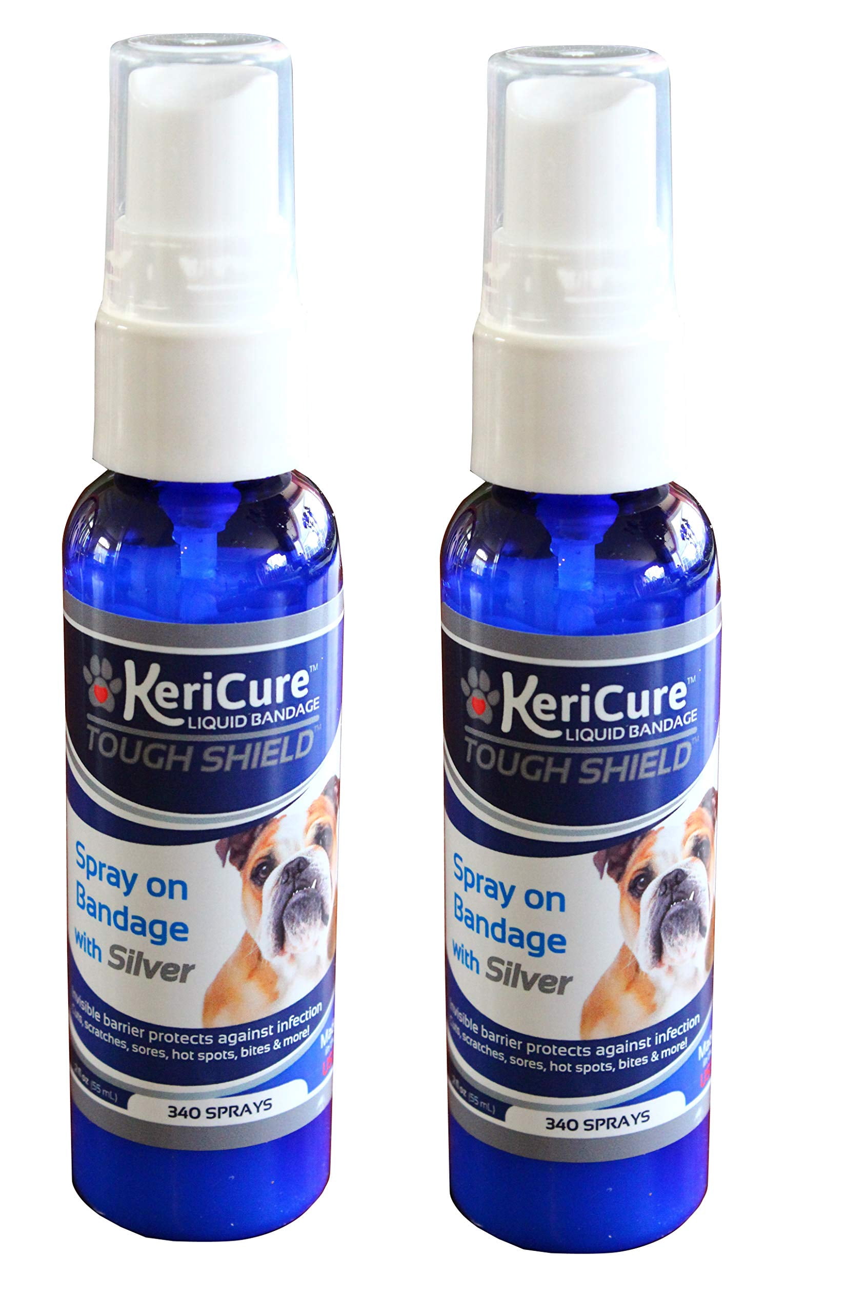 Tough Shield Silver Liquid Bandage, 2 Pack, Spray on Bandage with ...