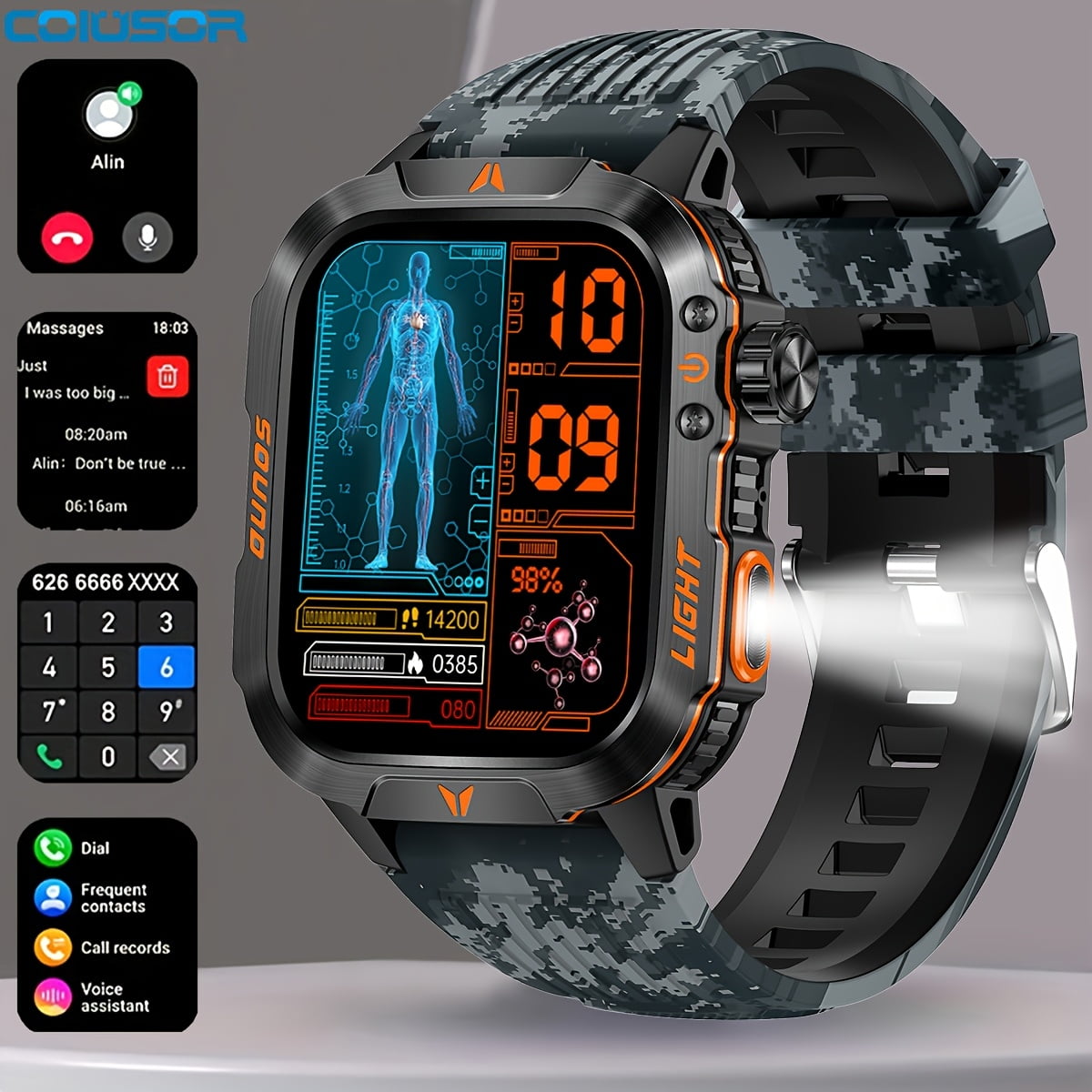 [Tough Smart Watch] General Tough Outdoor Smart Watch 2.01" | Receiving ...