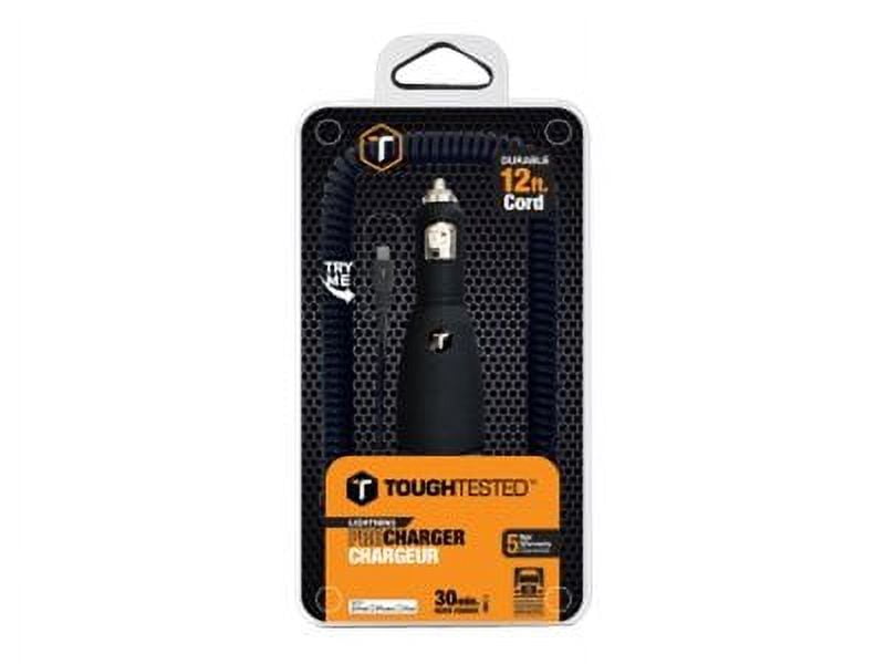 Tough Tested Pro Car Charger - Car Power Adapter (Black) - Walmart ...