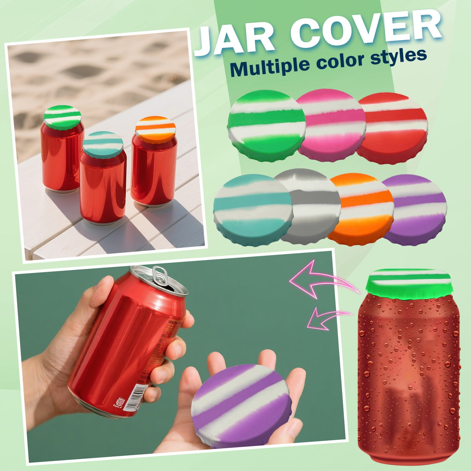 Tough Tops - Ball Wide Mouth Mason Jar Lids Plastic Leakproof - Multi ...